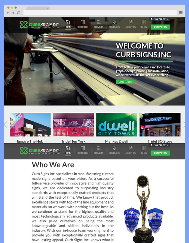 CURB SIGNS - MeshTech Solutions - We build, maintain and support ...